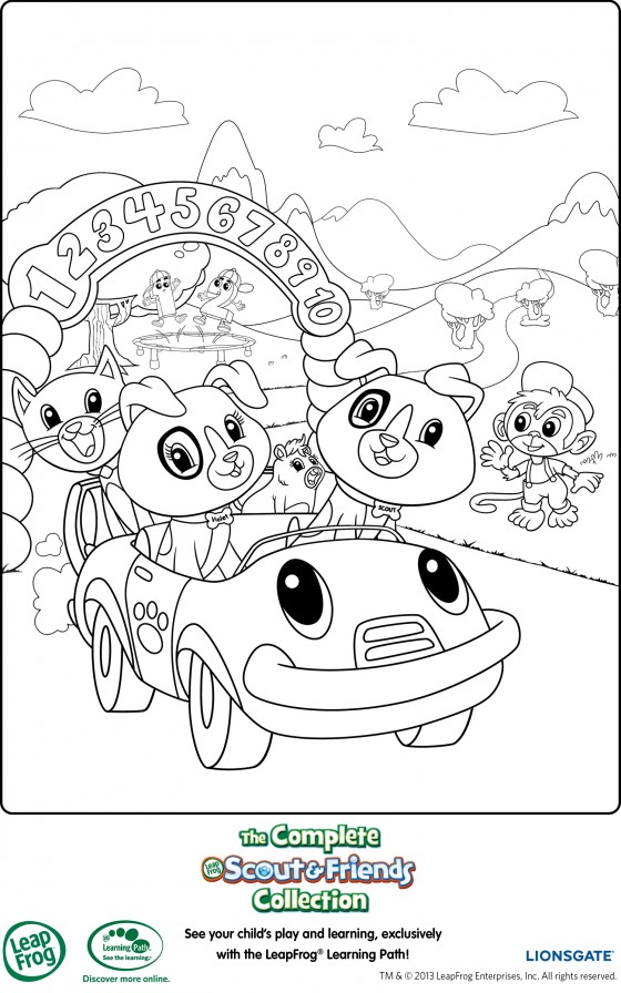 Leapfrog Printable Coloring Page - Mama Likes This