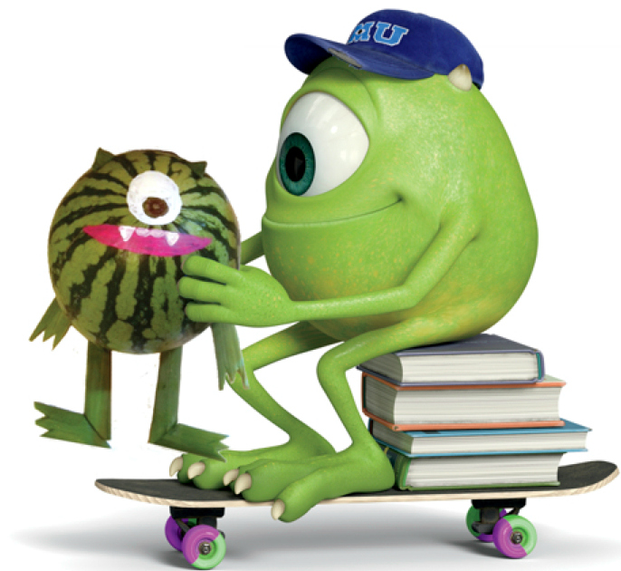 Monsters University Melon Mike Watermelon Craft Project - Mama Likes This
