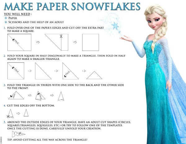 Disney Frozen Printable Snowflake Craft | Mama Likes This