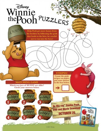 Winnie the Pooh Printable Puzzles - Mama Likes This
