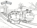 Chuggington Snow Rescue Coloring Page - Mama Likes This