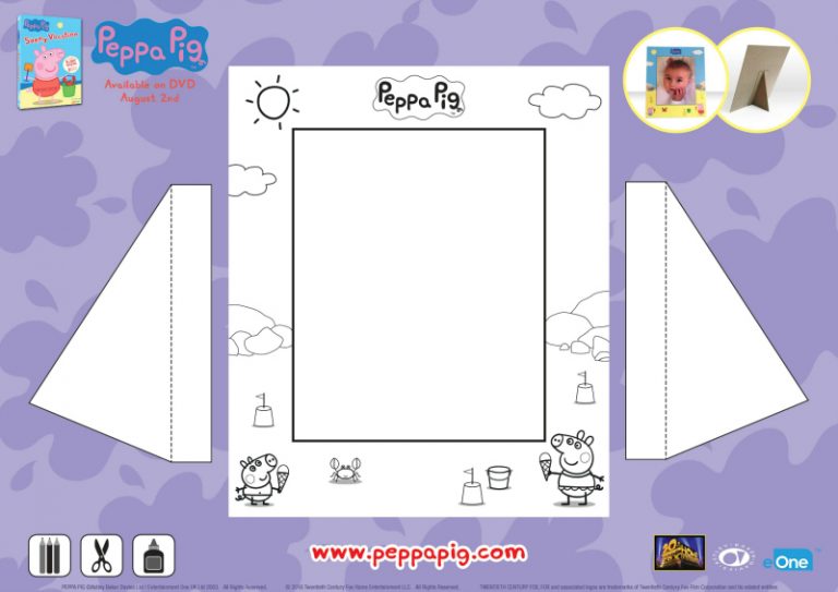 Peppa Pig Picture Frame Craft - Mama Likes This
