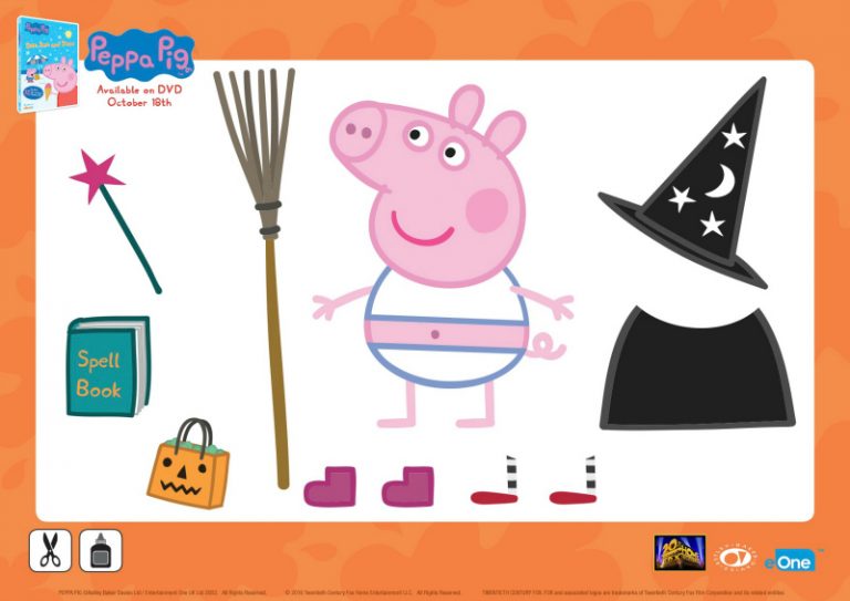 Peppa Pig Halloween Activity Page - Mama Likes This
