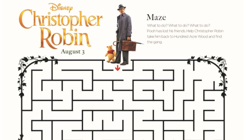 Christopher Robin Maze - Free Disney Download - Mama Likes This