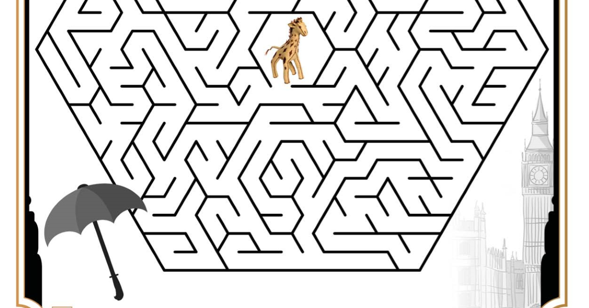 Mary Poppins Maze Free Printable Activity Page - Mama Likes This