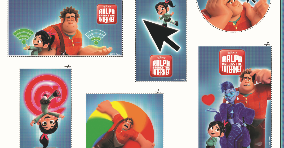 Free Printable Ralph Stickers from Disney - Mama Likes This