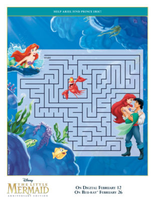 Free Disney Little Mermaid Maze - Mama Likes This