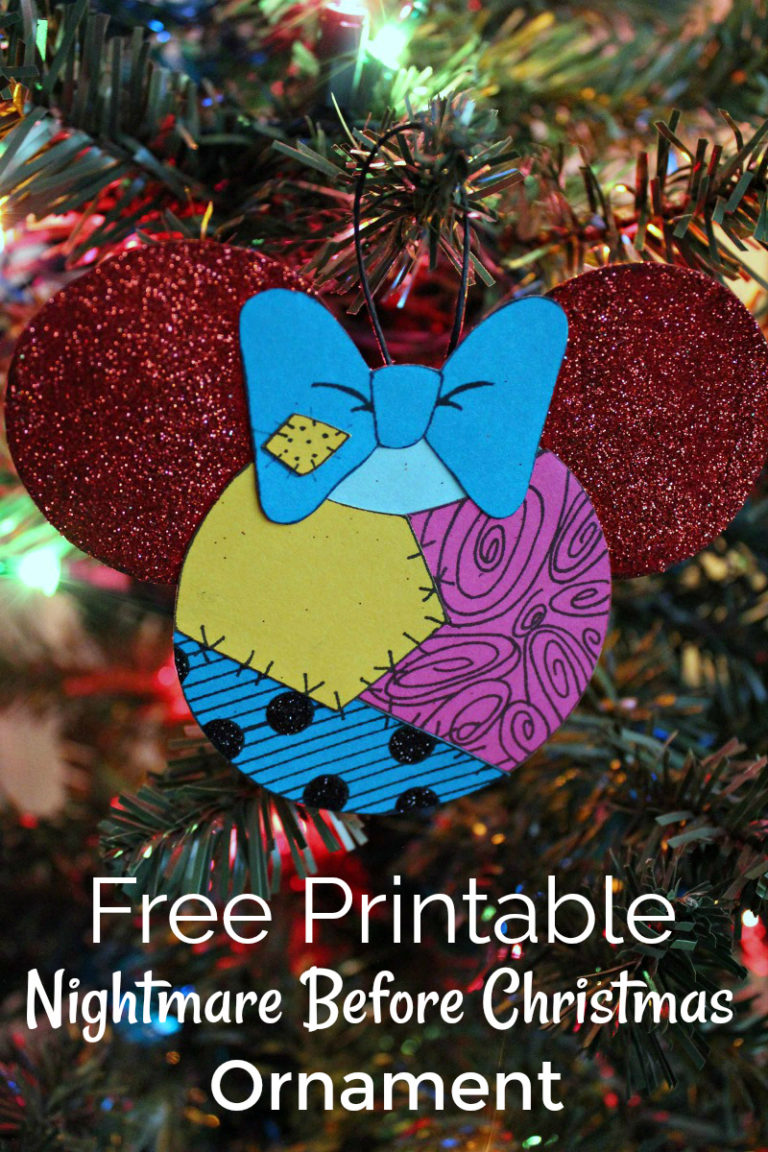 Free Printable Sally Ornament Craft - Mama Likes This