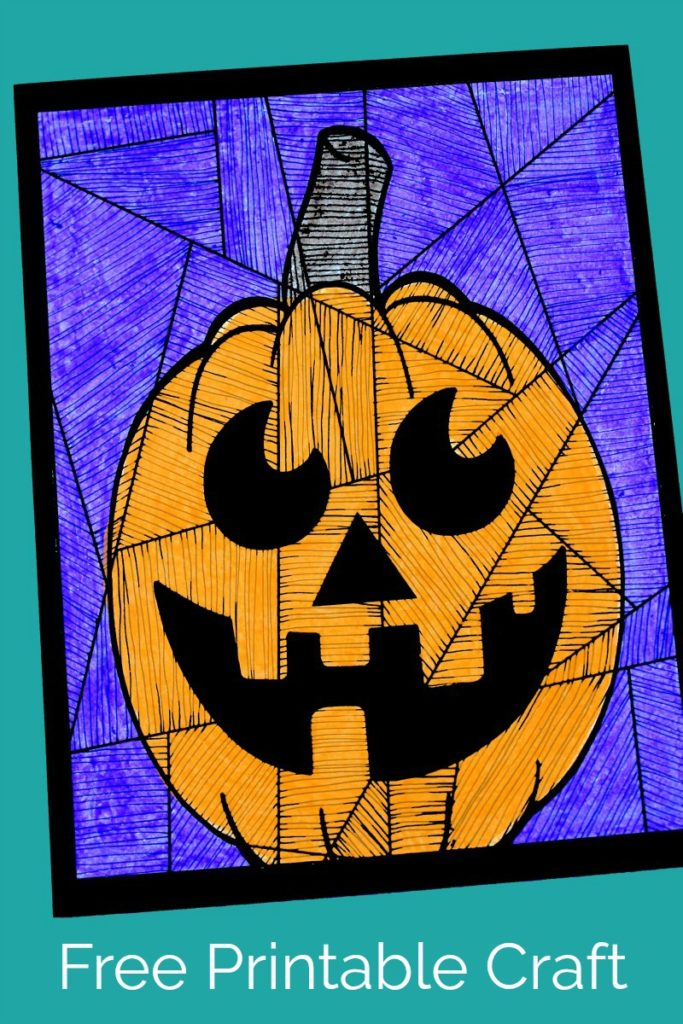 Free Printable Happy Pumpkin Craft Art - Mama Likes This
