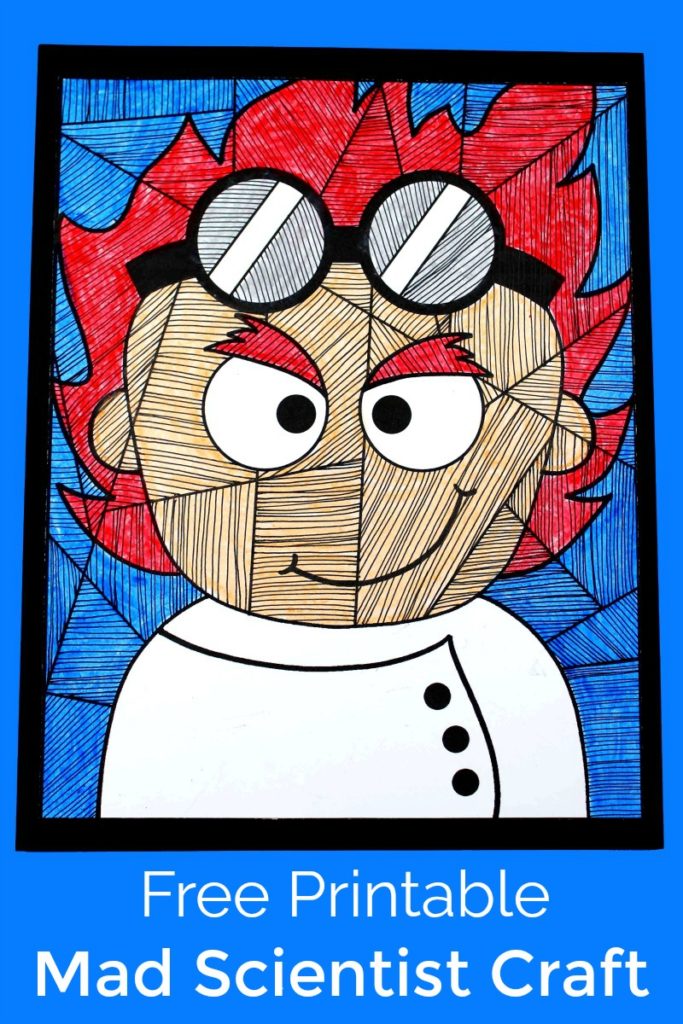 Free Printable Mad Scientist Craft - Mama Likes This