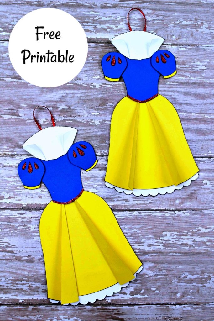 Free Printable Snow White Ornament Craft - Mama Likes This