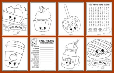 Free Printable Fall Treats Activity Pages - Mama Likes This
