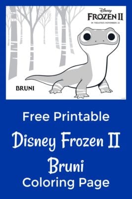 Free Printable Disney Frozen Bruni Coloring Page - Mama Likes This