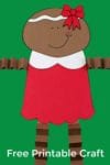 Free Printable Gingerbread Girl Craft - Mama Likes This