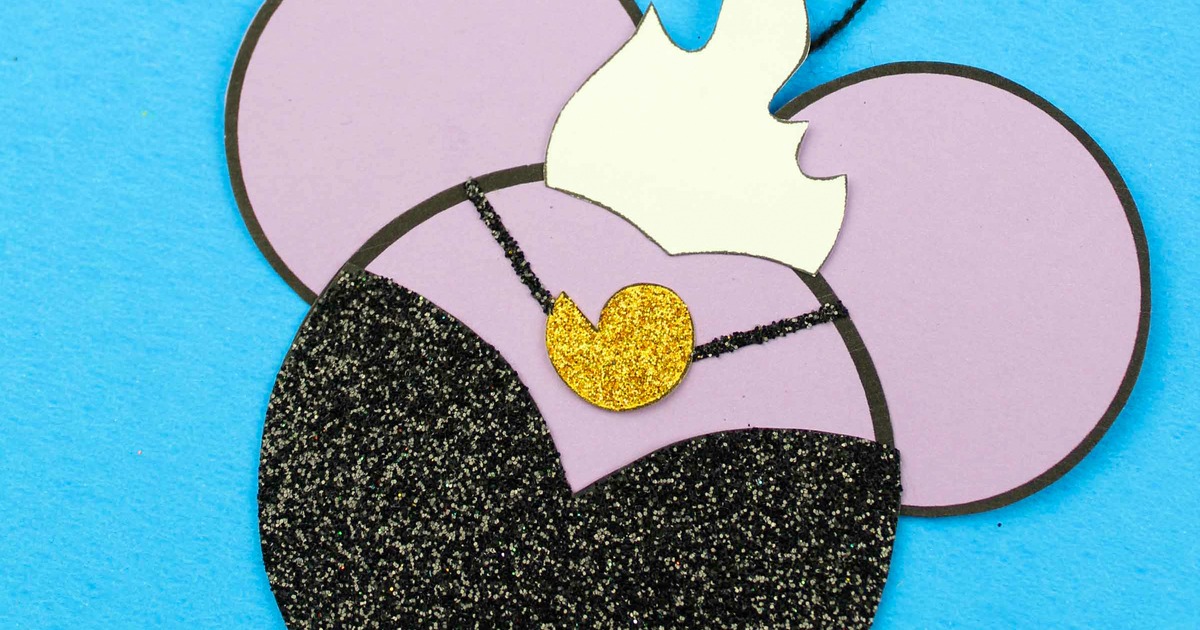 Printable Little Mermaid Ursula Ornament Craft - Mama Likes This