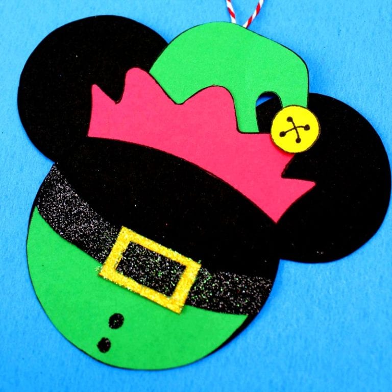 Disney Christmas Elf Mickey Head Craft - Mama Likes This