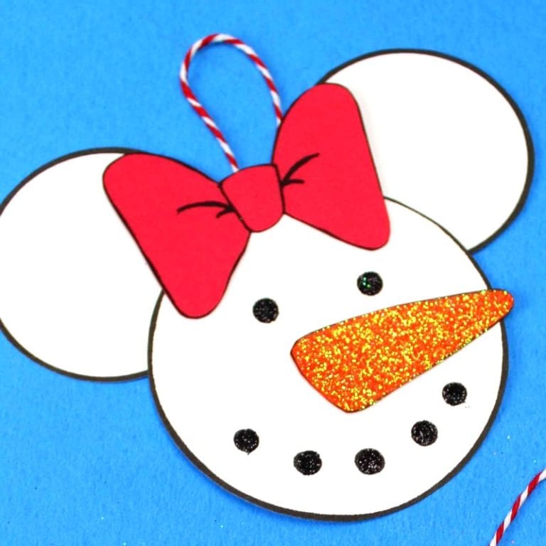 Disney Inspired Snowman Mickey Head Craft - Mama Likes This