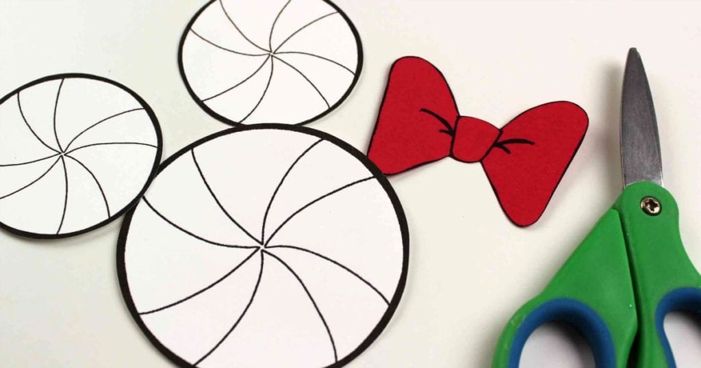 Disney Printable Peppermint Mickey Head Craft - Mama Likes This