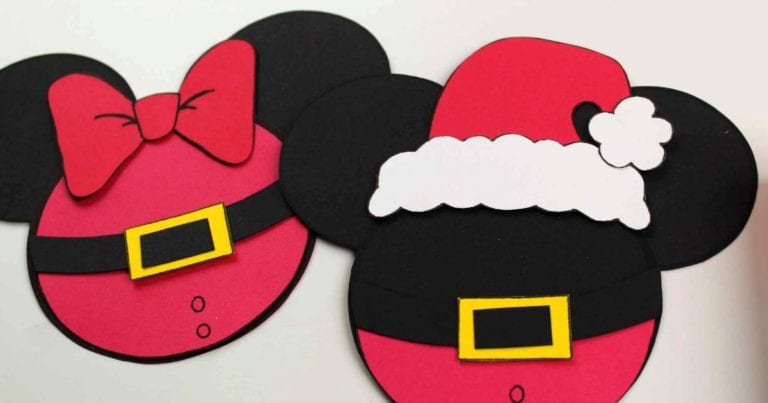 Printable Disney Santa Mickey Head Craft - Mama Likes This