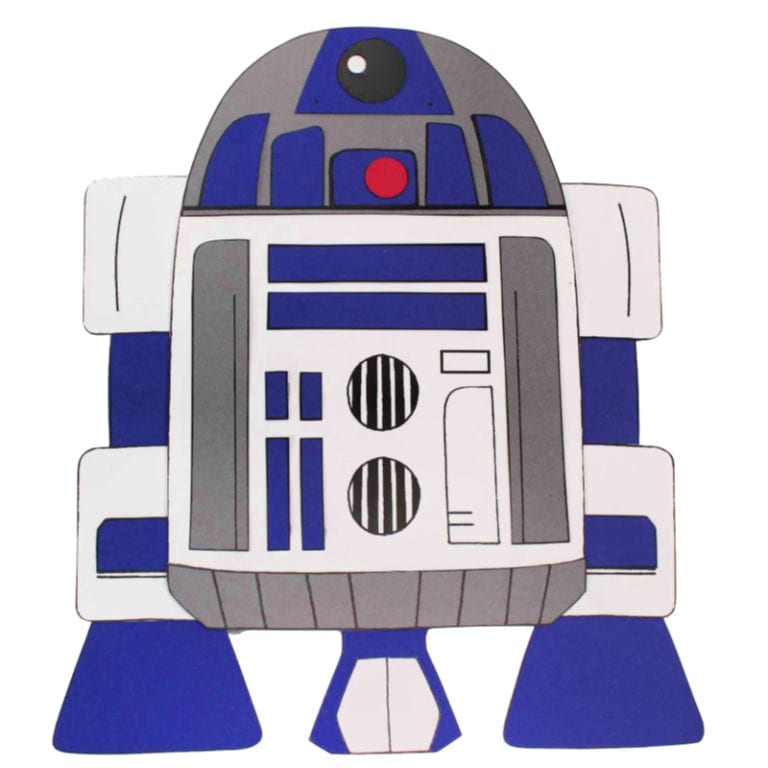 Star Wars Inspired Printable R2-D2 Craft - Mama Likes This