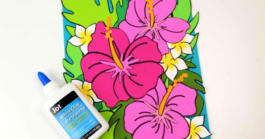Pretty Pretty Hibiscus Flower Craft - Mama Likes This