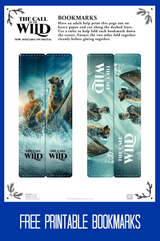 Free Printable Call of the Wild Bookmarks - Mama Likes This
