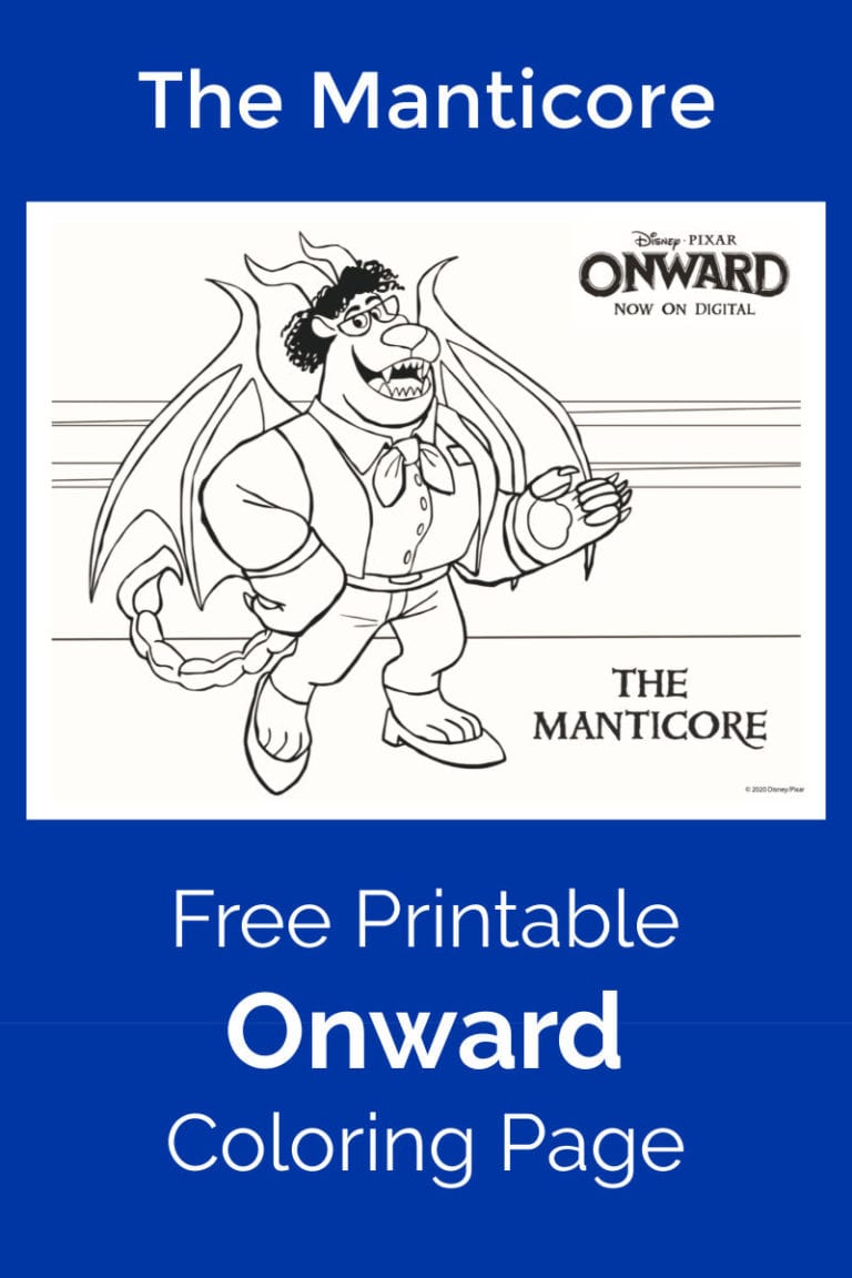 Printable Onward Manticore Coloring Page - Mama Likes This
