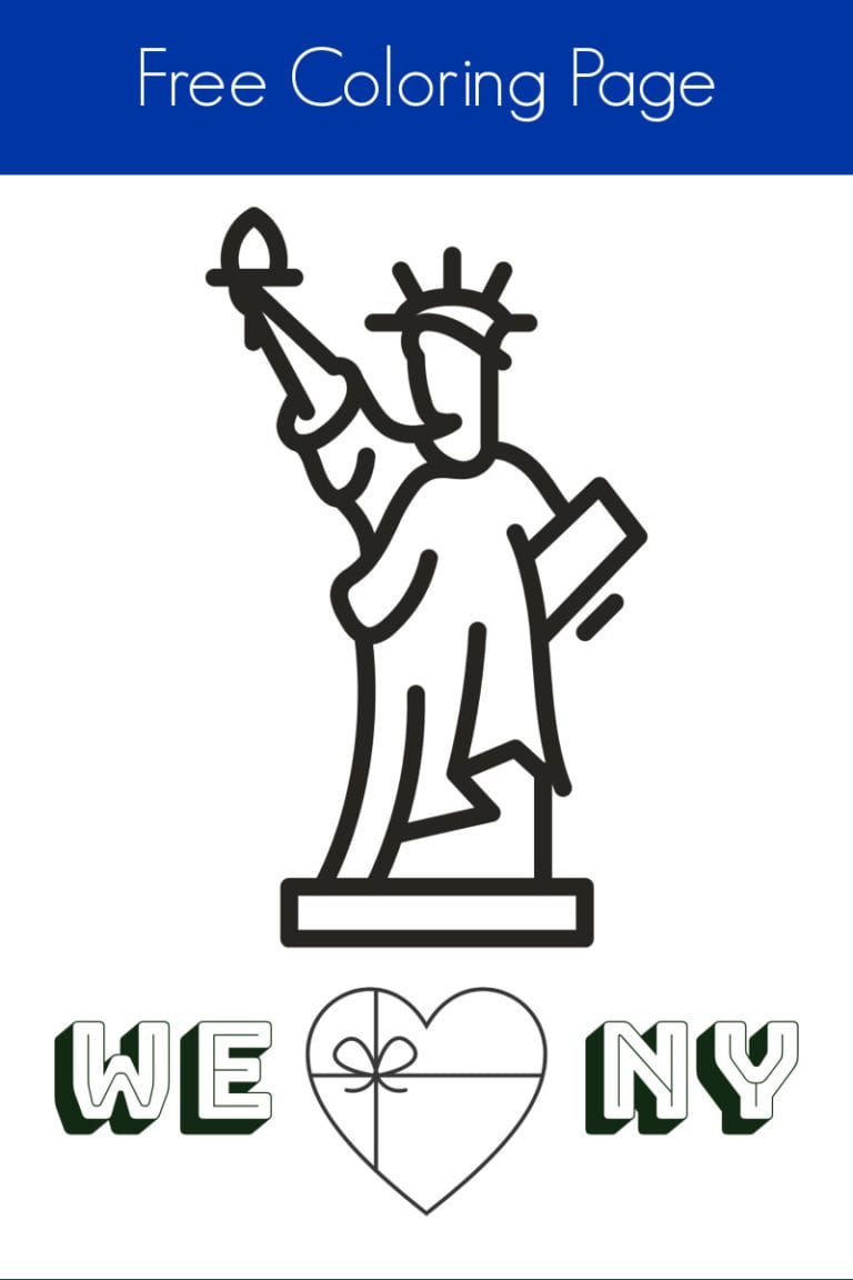 Free Printable We Love New York Coloring Page - Mama Likes This
