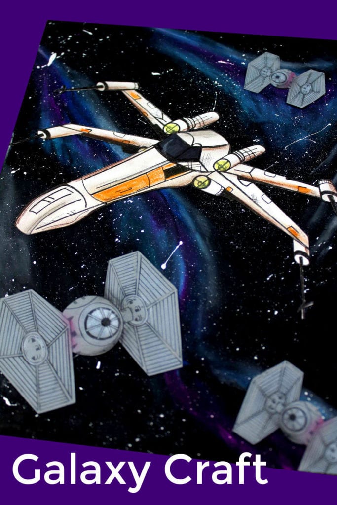 Star Wars X-Wing Galaxy Craft w/ Free Template - Mama Likes This