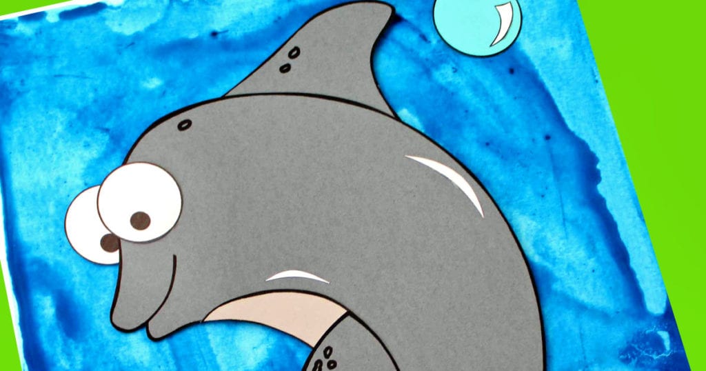 Printable Dolphin Craft for Under the Sea Fun - Mama Likes This