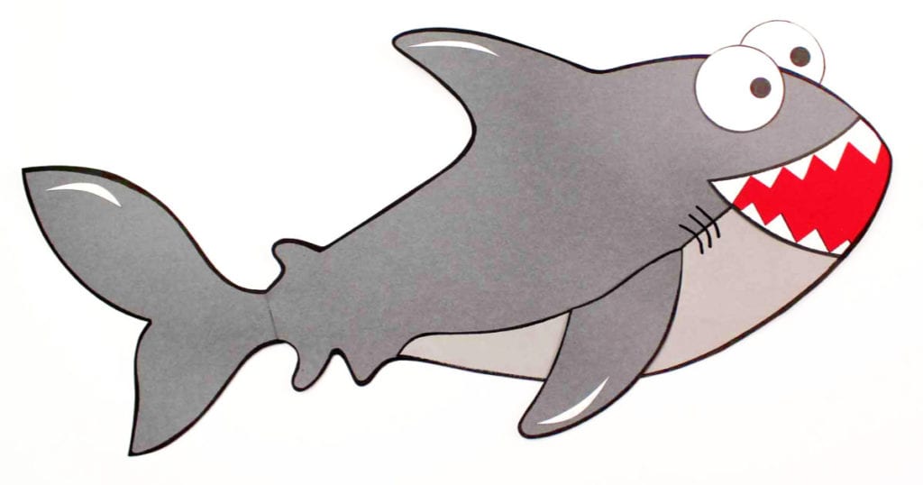 Free Printable Shark Craft for Shark Week - Mama Likes This