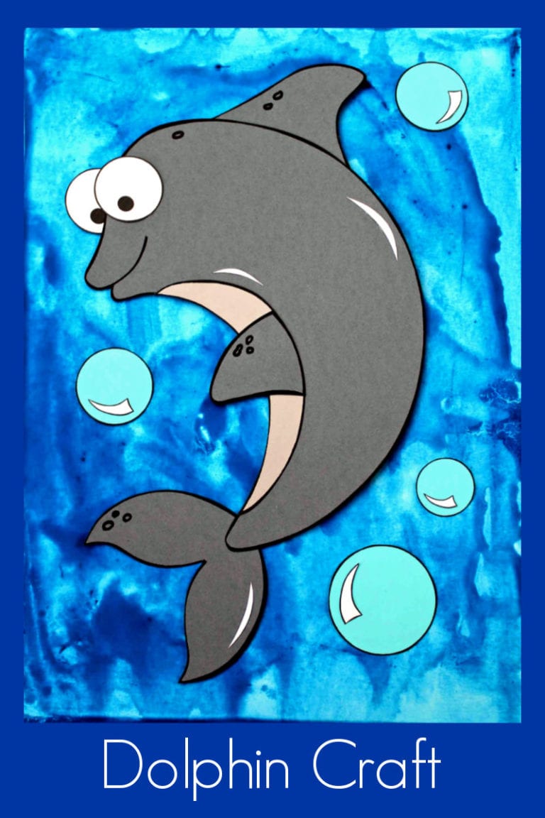 Printable Dolphin Craft for Under the Sea Fun - Mama Likes This