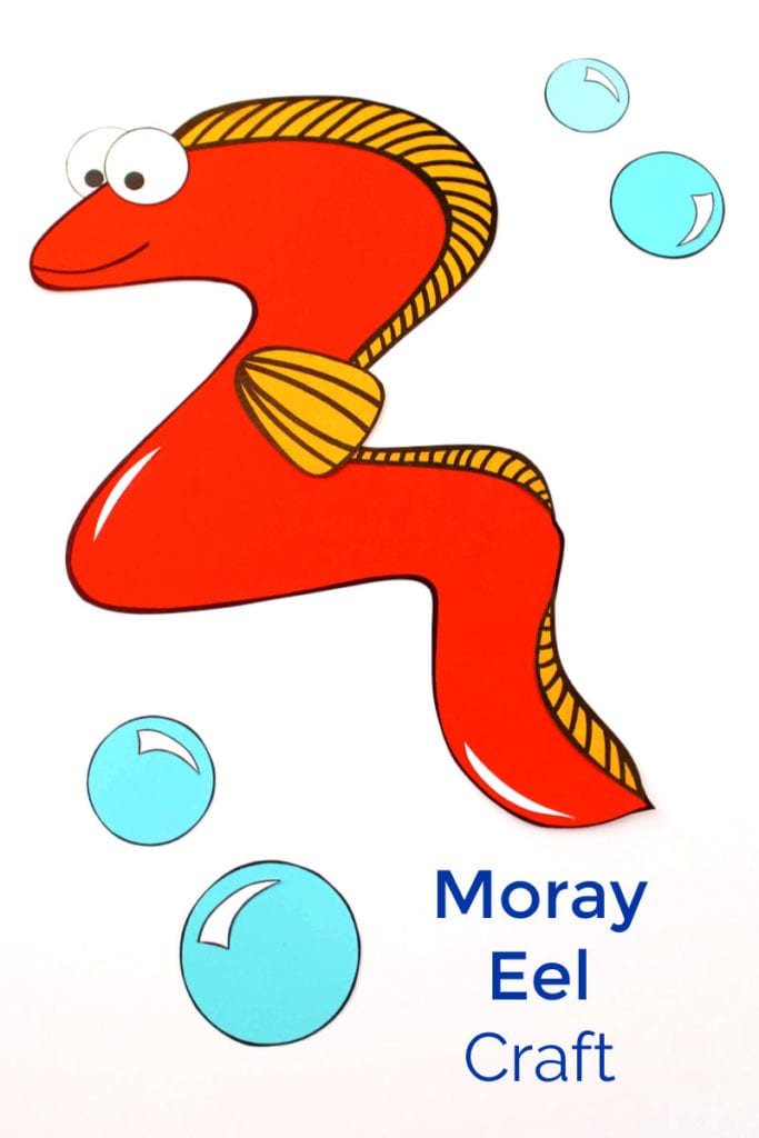Moray Eel Craft with Free Printable Template - Mama Likes This