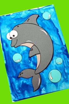 Printable Dolphin Craft for Under the Sea Fun - Mama Likes This