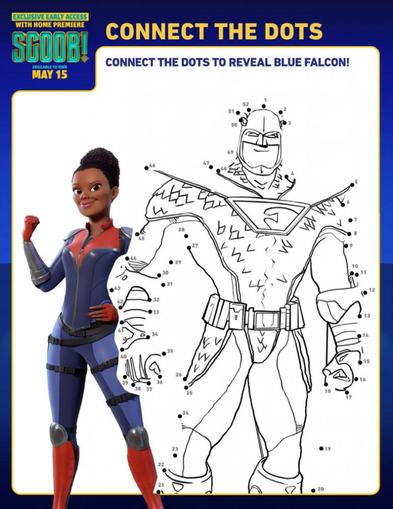 Scoob Blue Falcon Activity Page - Mama Likes This