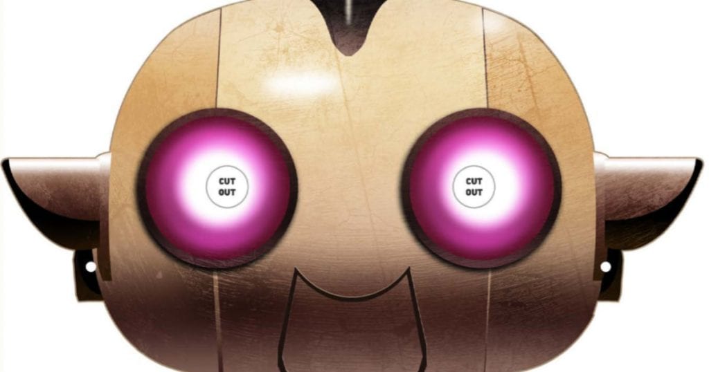 Printable Scoob Evil Bot Mask Craft - Mama Likes This