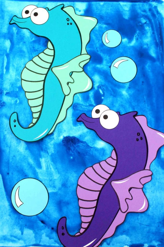 Free Printable Paper Seahorse Craft - Mama Likes This
