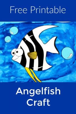 Free Printable Paper Angelfish Craft - Mama Likes This