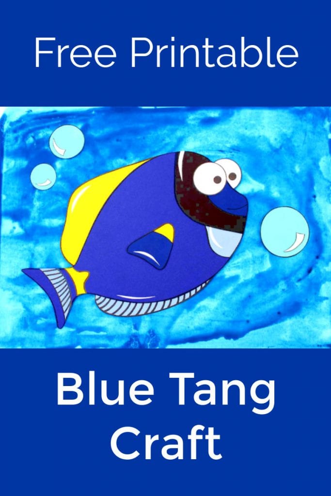 Paper Finding Dory Blue Tang Craft - Mama Likes This