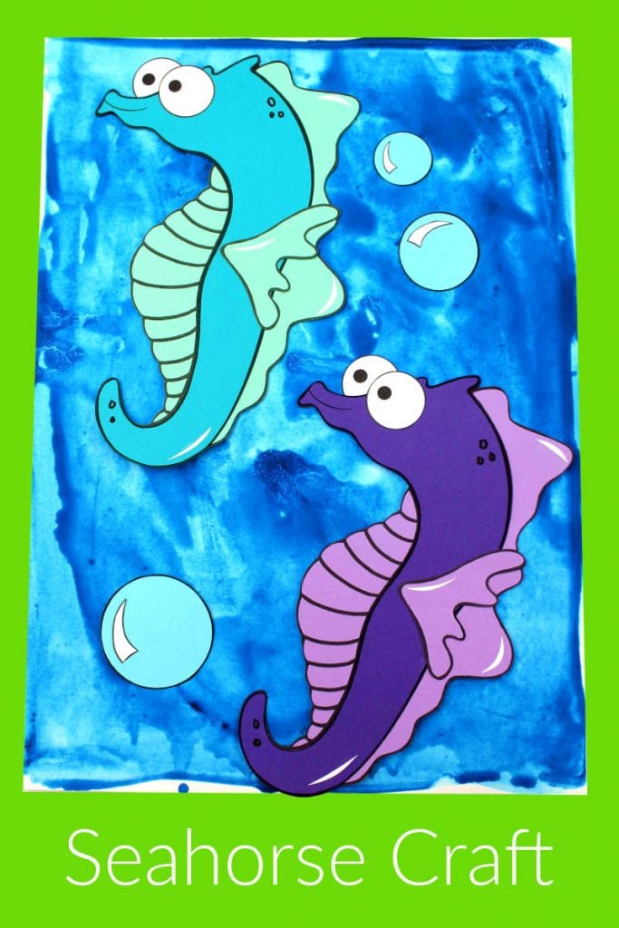 Free Printable Paper Seahorse Craft - Mama Likes This