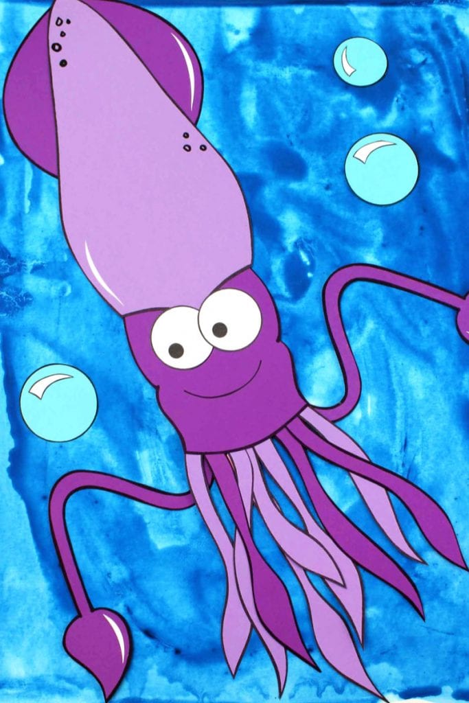 Free Printable Paper Squid Craft - Mama Likes This