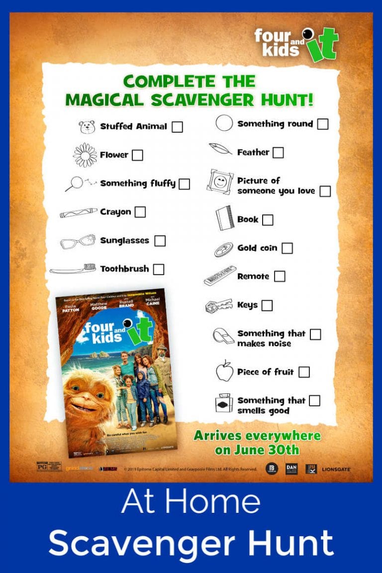 At Home Scavenger Hunt Printable Activity Page - Mama Likes This