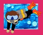 Printable Boy Scuba Diver Craft - Mama Likes This