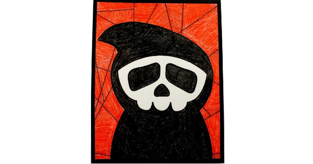 Grim Reaper Craft for Halloween - Mama Likes This