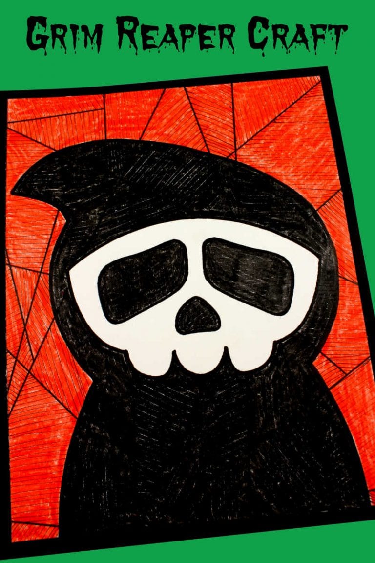 Grim Reaper Craft for Halloween - Mama Likes This