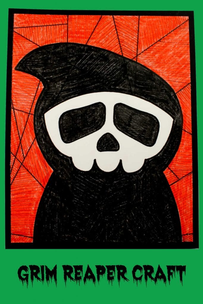 Grim Reaper Craft for Halloween - Mama Likes This