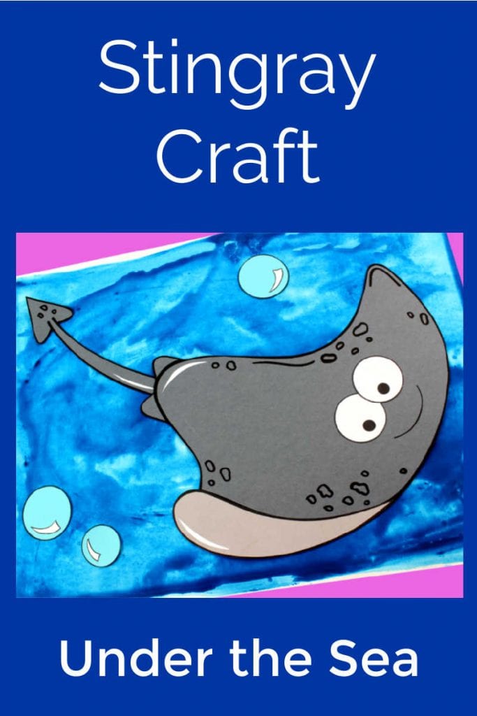 Stingray Craft with Free Template - Mama Likes This