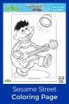 Sesame Street Printable Ernie Coloring Page - Mama Likes This