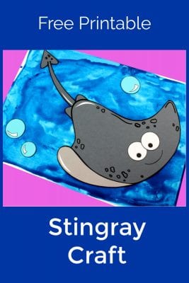 Stingray Craft with Free Template - Mama Likes This