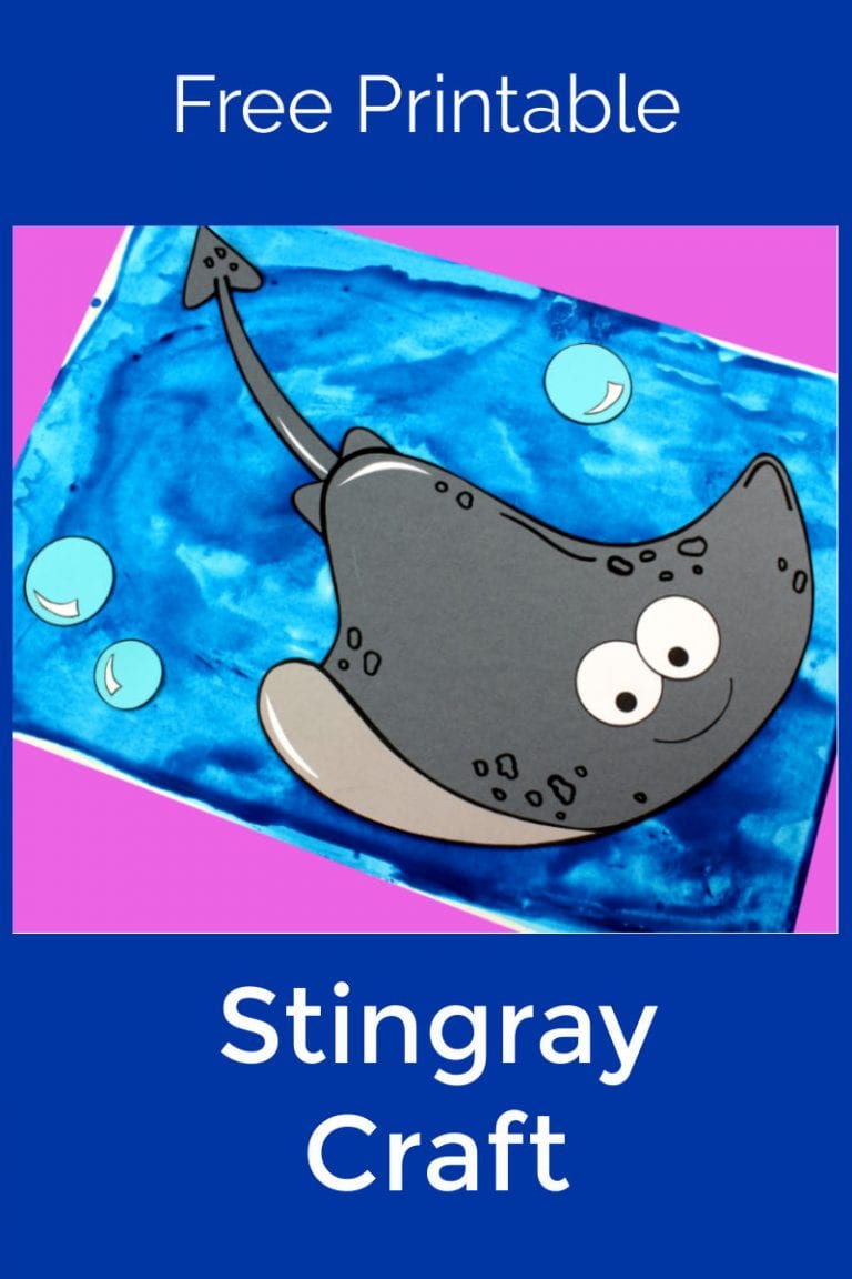 Stingray Craft with Free Template - Mama Likes This